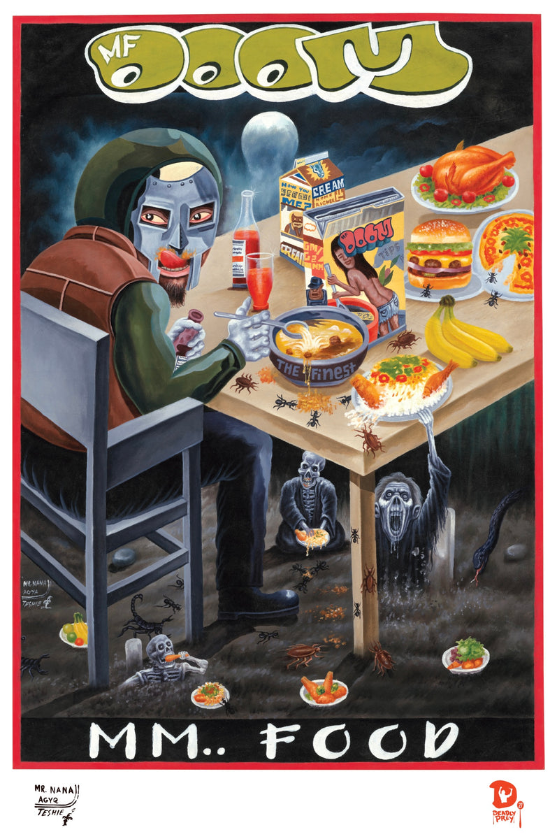 MF DOOM MM..FOOD (High Quality Print) - Mr. Nana Agyq – Deadly Prey Gallery
